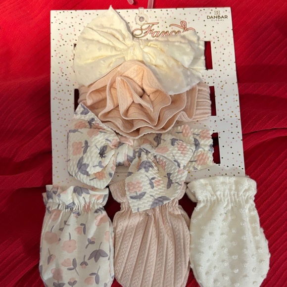 Danbar | Accessories | Nib Bow Fancy 3 Floral Hair Accessories Set And ...